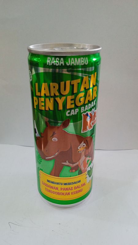 Larutan Penyegar Cap Badak Anak Slim 238ml Rasa Jambu