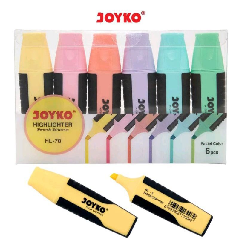 Highlighter (Stabilo) 6 warna Joyko