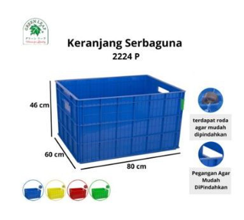 GREEN LEAF GREEN LEAF CONTAINER INDUSTRI KERANJANG BOX - 2224 P