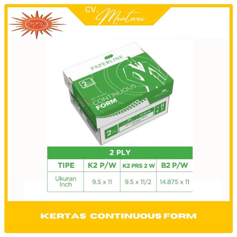 KERTAS CONTINUOUS FORM - CF K2 W PRS