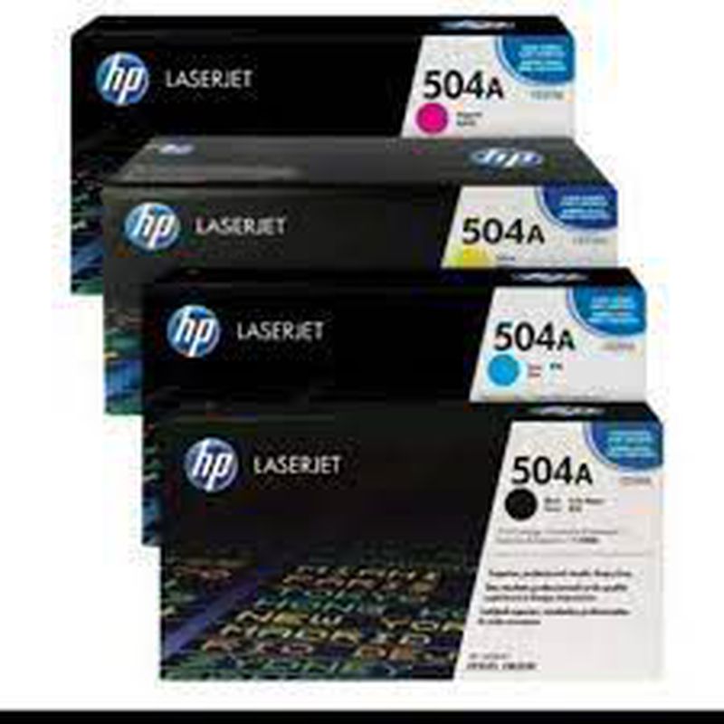 Hewlett-Packard Toner Printer LaserJet 504A Original Baru - BK,C,M,Y