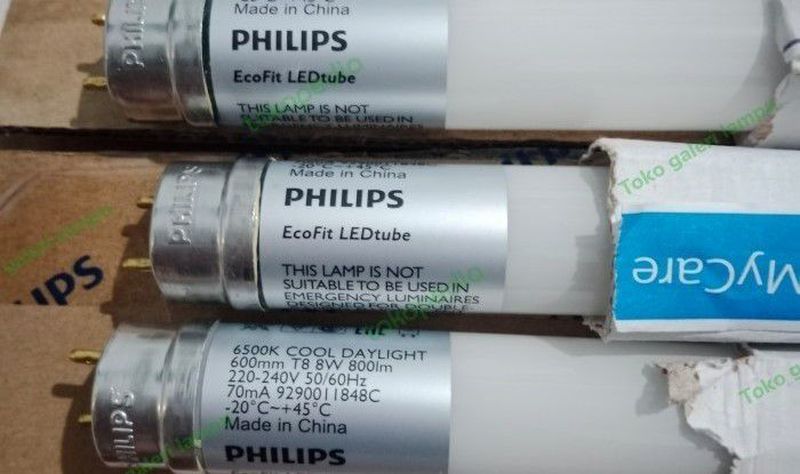 PHILIPS LED TUBE ECOFIT 8W 600mm T8 TL 8 WATT