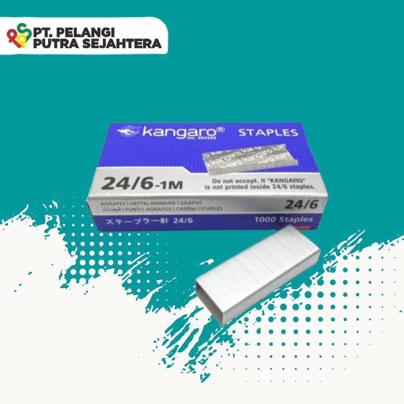 ISI STAPLES 24/6 KANGORO ISI 18 PCS