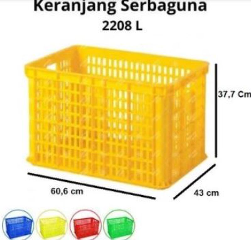 BOX KONTAINER INDUSTRI / KERANJANG SAMPAH PLASTIK BESAR - 2208 L