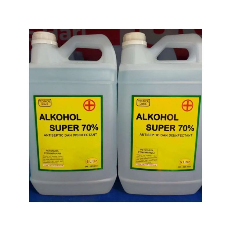 Alkohol 70% kemasan 5Liter