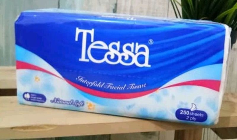 Tisu Kotak isi 250 sheets Merek Tessa