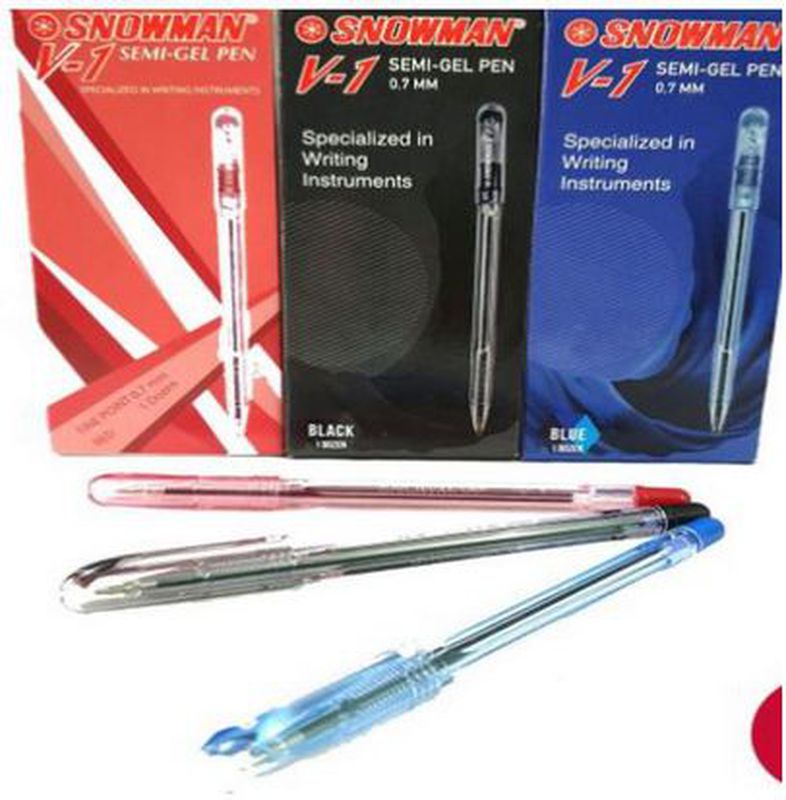Ballpoint pen Snowman V1 - Biru