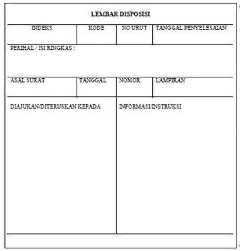 CETAK LEMBAR DISPOSISI