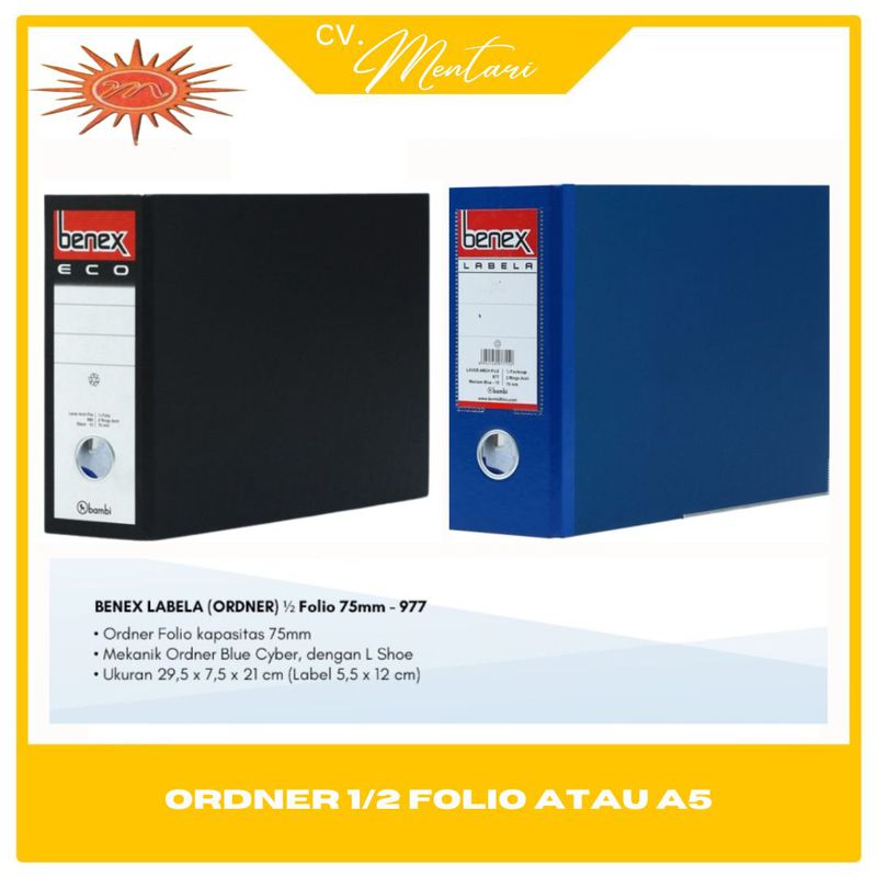 ORDNER 1/2 FOLIO (A5)