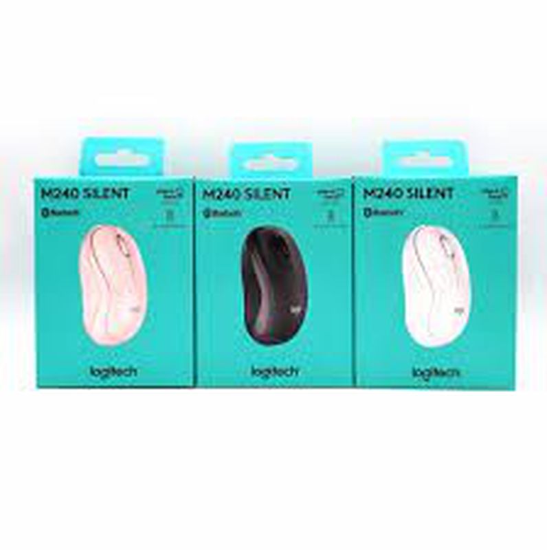Logitech Mouse Wireless M240 Bluetooth Silent Click Original - Rose