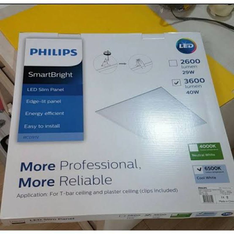 PHILIPS LED PANEL 60x60 40W