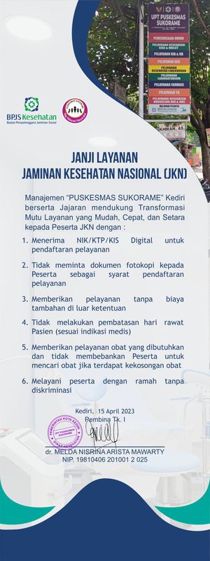 (Pre Order) Roll banner Janji Pelayanan JKN