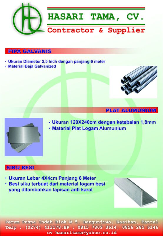 Paket Bahan Pembuat Rambu