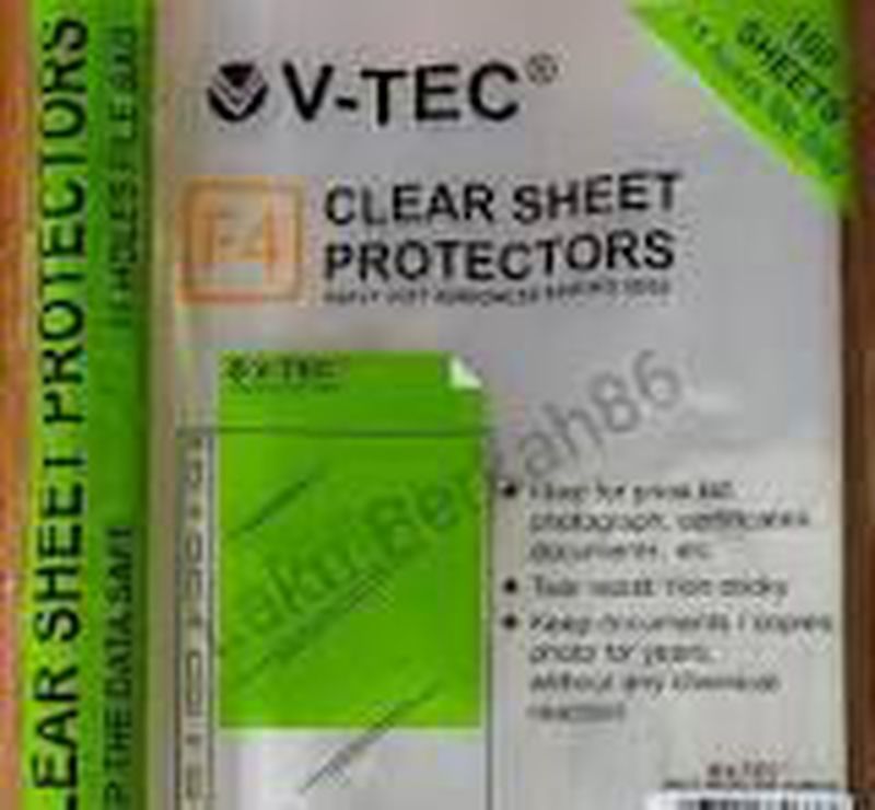 clear sheet protectors F4