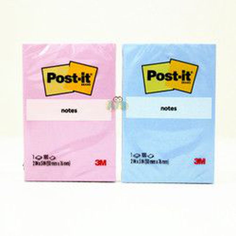 3M Post It No.656-1 (2x 3) Blue/Pink