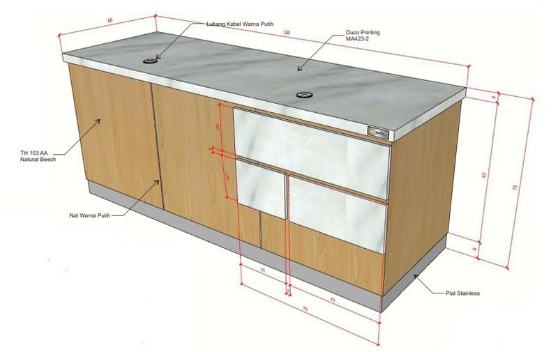 Meja Counter/ Meja Pelayanan