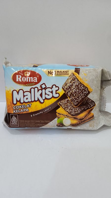 Roma Malkist Cokelat Kelapa 95g