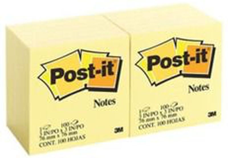 Sticky Notes merk 3M Post It 654 Kuning