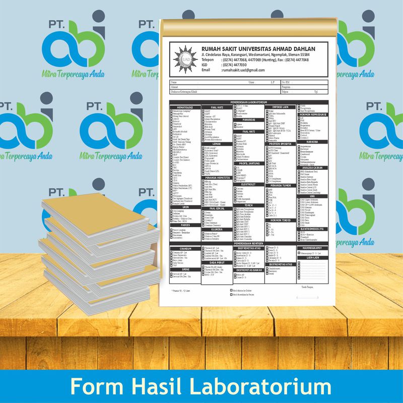 Form Hasil Laboratorium