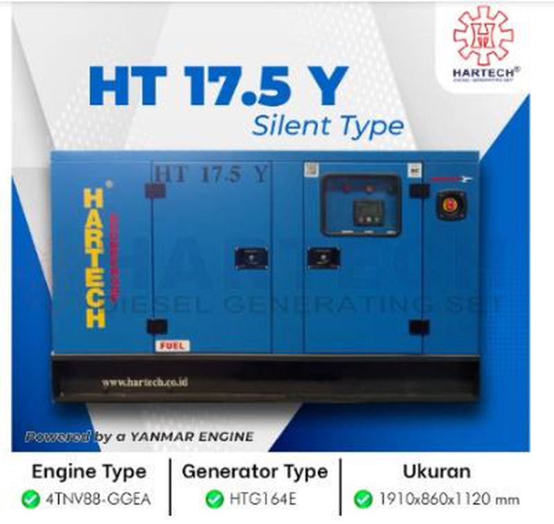 GENSET HARTECH HT 17.5 YANMAR (SILENT TYPE)