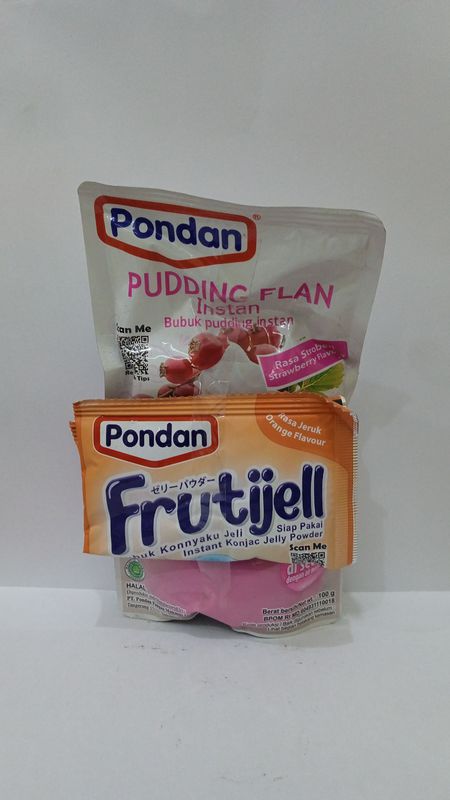 Pondan Pudding Flan Rasa Stroberi 100g