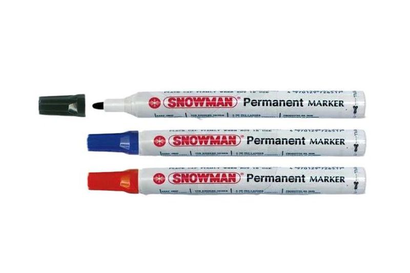 Spidol Snowman Permanent Marker - Merah