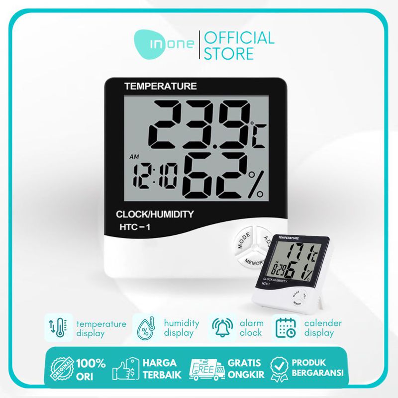 Termometer Hygrometer HTC-1 Suhu Ruangan