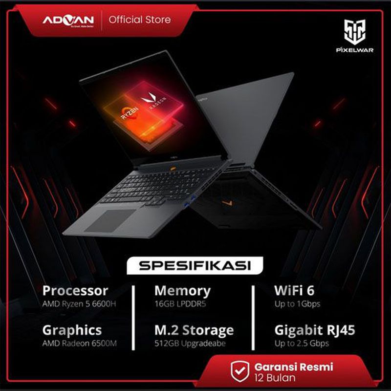 ADVAN Laptop Workplus AMD RYZEN 5