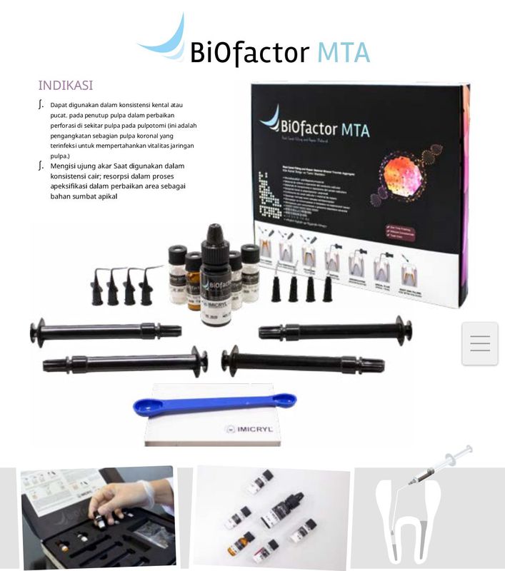 BIOFACTOR MTA MTA - Mineral Trioksida Agregat