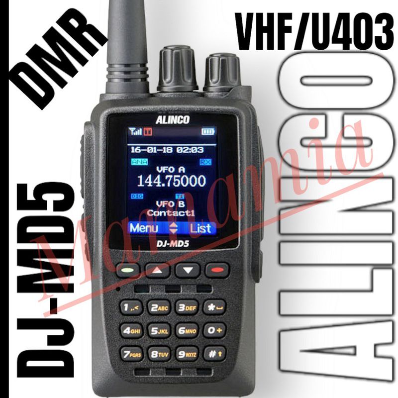 ALINCO DJ-MD5 HT DMR VHF U400 Ory Garanansi Resmi