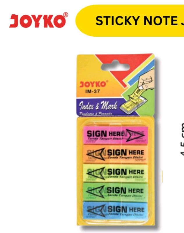 pembatas kertas/stiky note joyko