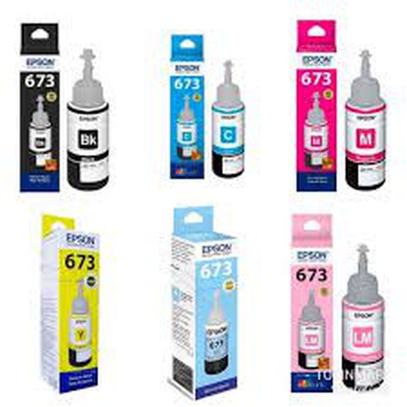 Tinta Epson 673 (C, M, Y, Bk , LC, LM) - Black