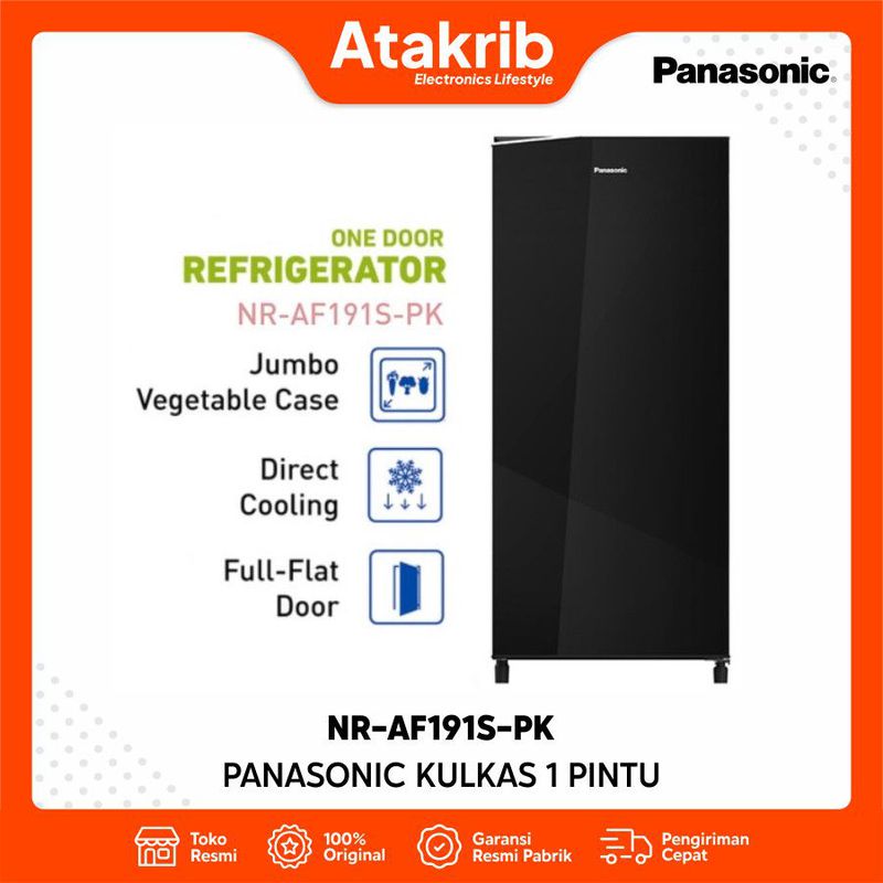 KULKAS 1 PINTU MERK PANASONIC, TYPE NR-AF191S-PK