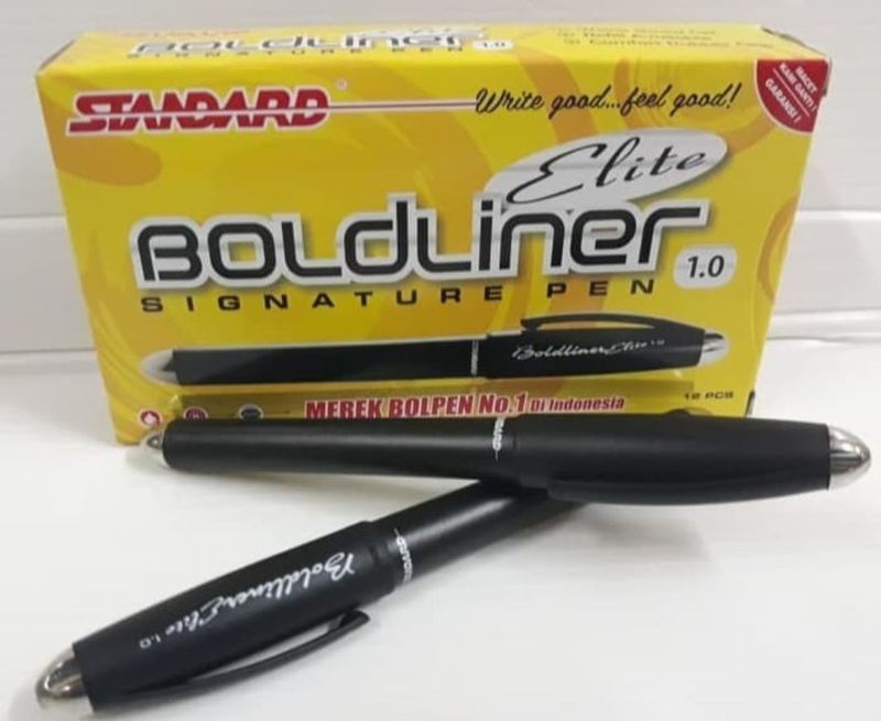 Ballpoint Standard Boldliner 1.0 Hitam