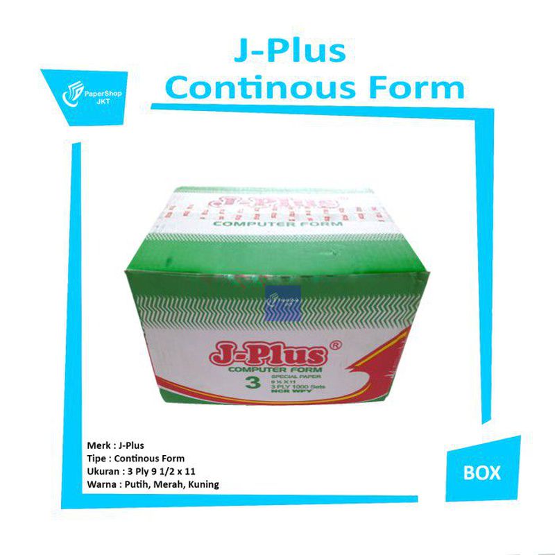 kertas ncr 3 ply standar 9 ncr warna belah dua 1/2 x 11