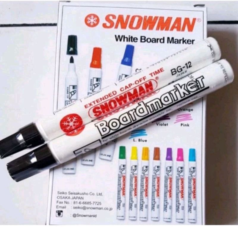 spidol boardmaker snowman