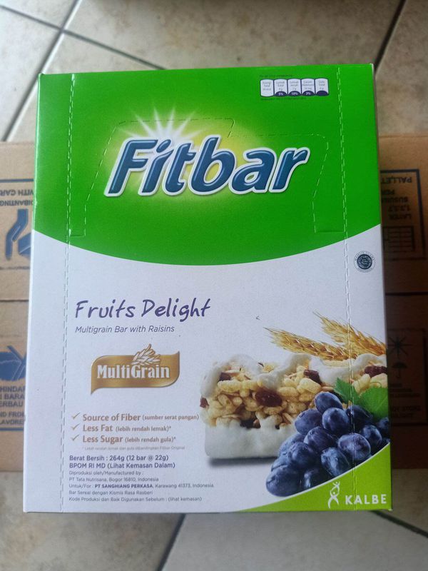 Fitbar Multigrain Fruits Delight (12 bar x 22 g)