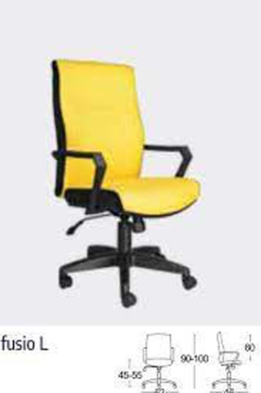 Savello Kursi Kantor Fusio L - Oscar - Hitam