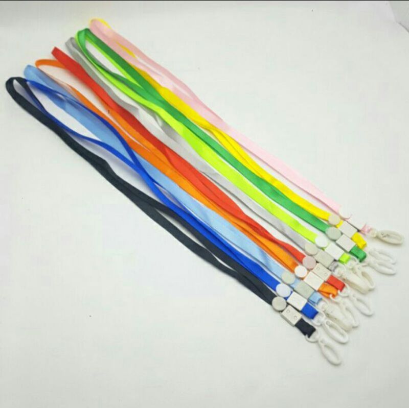 Tali ID Card Lanyard Plastik (Pak isi 100)