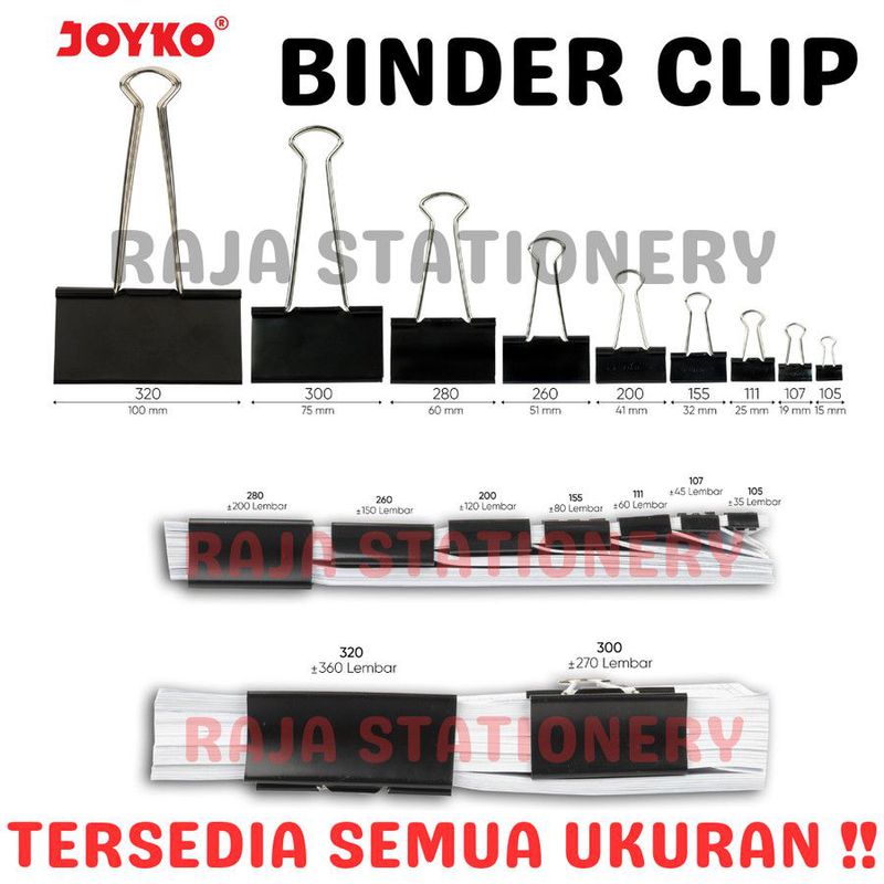 Binder clip all varian - 200-300