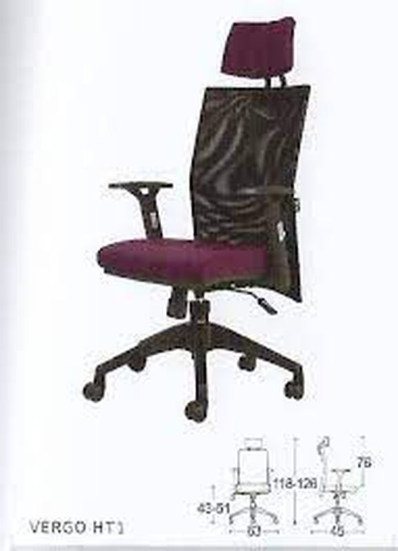 Savello Kursi Kantor Vergo HT 1 - Oscar - Hitam