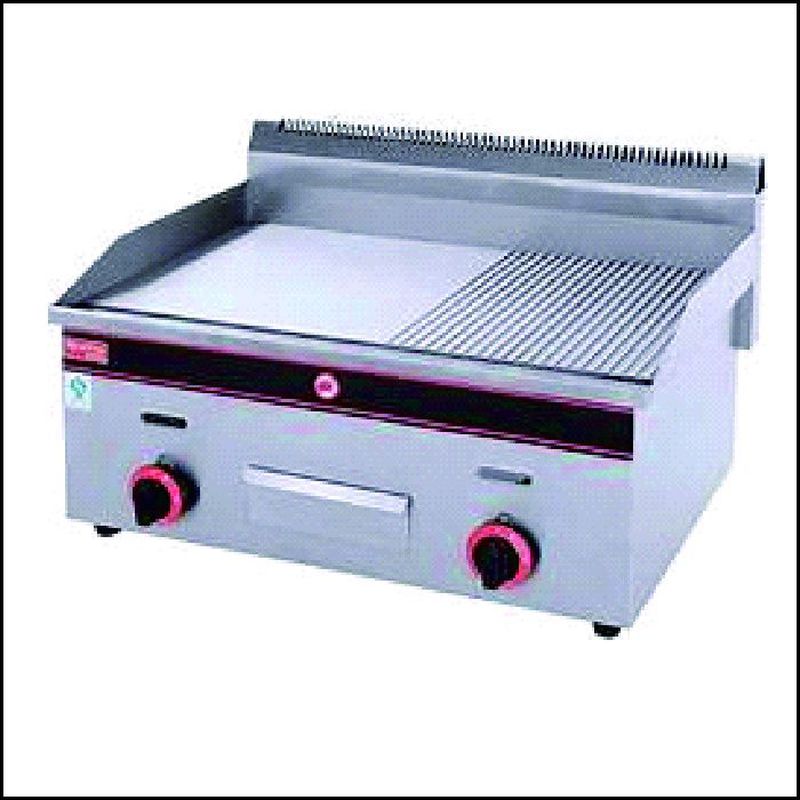 Gas Half-Grooved Griddle