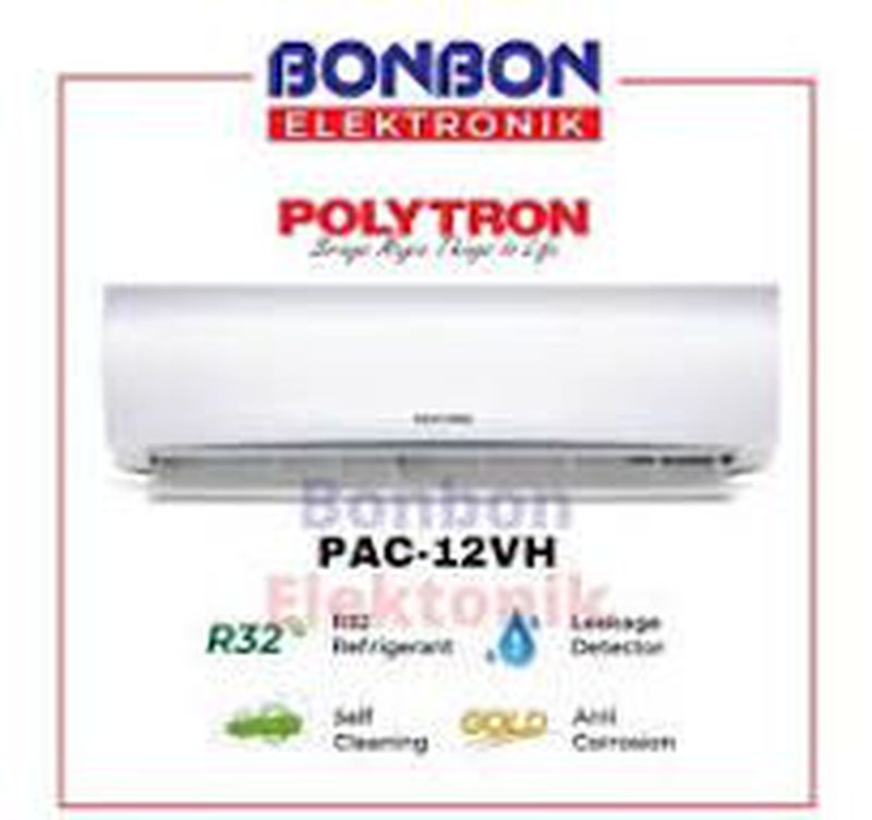 AC Polytron 1,5 pk type Pac 12vh harga 5578500 sudah inklut pemasangan