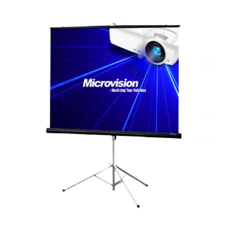 MICROVISION TSMV2121L 84 Inch Tripod Screen Projector (213x213 cm)