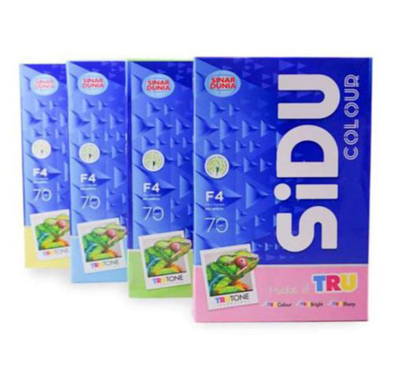 Kertas SIDU F4 Warna / rim - Kuning