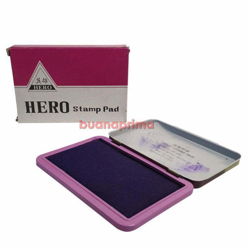 Hero Stamp Pad Pakai Tinta Bantalan Stempel Bak