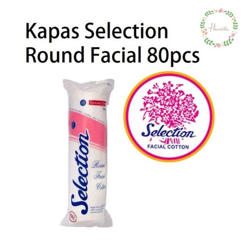 Kapas Selection Round Facial 80 Pcs