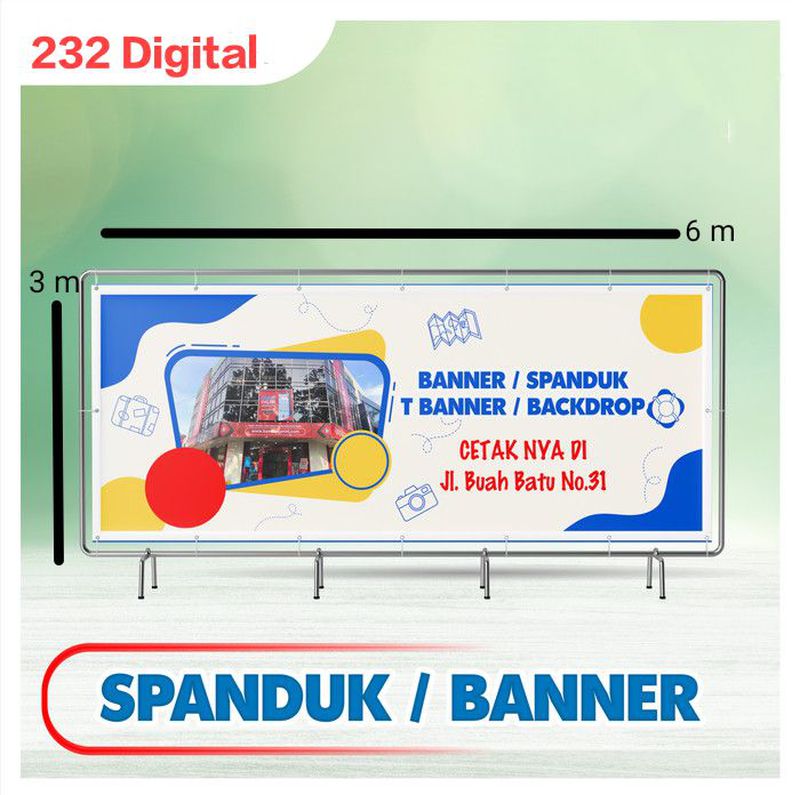 Spanduk/Benner Ukuran 3 x 6