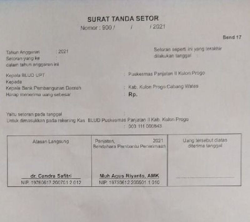Surat tanda Setor