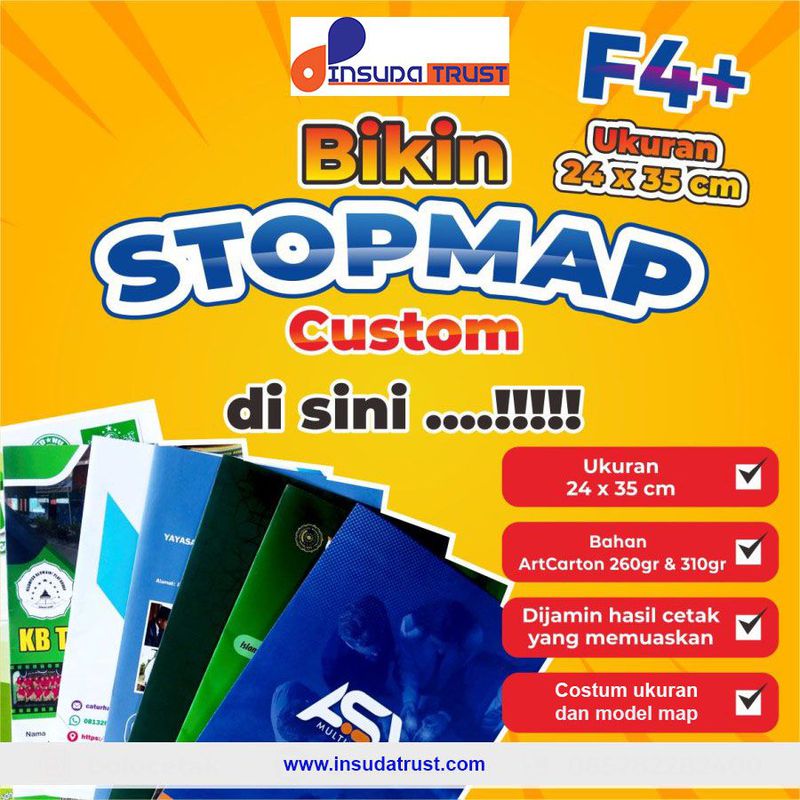 CETAK PRINT STOPMAP / MAP KERTAS FOLDER ORGANIZER FOLIO-CUSTOM - FA ...